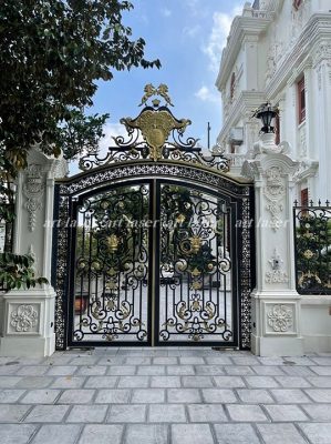 Top 45+ Mẫu Cổng Sắt 2 Cánh Đẹp Hiện Đại & Báo Giá 2025 | Art Laser