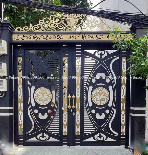 Top 50+ Mẫu Cổng Sắt 2 Cánh Đẹp Nhất Hiện Nay (Kèm Báo Giá)